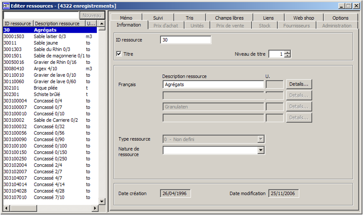 Créer une ressource dans la bibliothèque