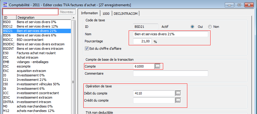 L’encodage des factures d’achats
