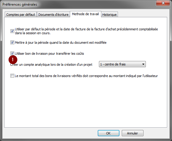 Encodage vers un projet avec vérification de bons de livraison