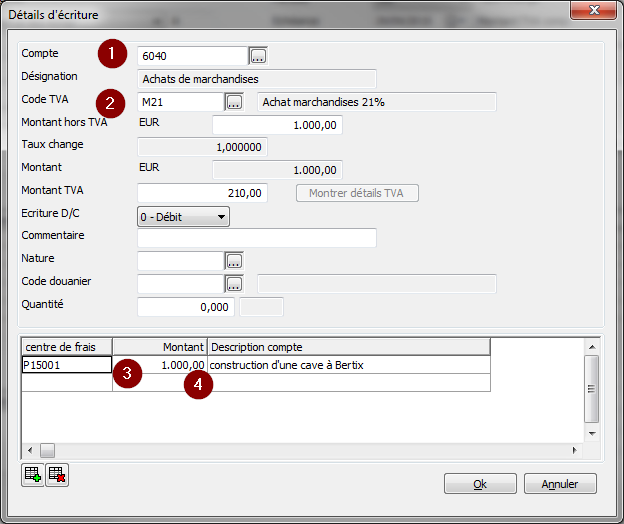 Encodage vers un projet avec vérification de bons de livraison